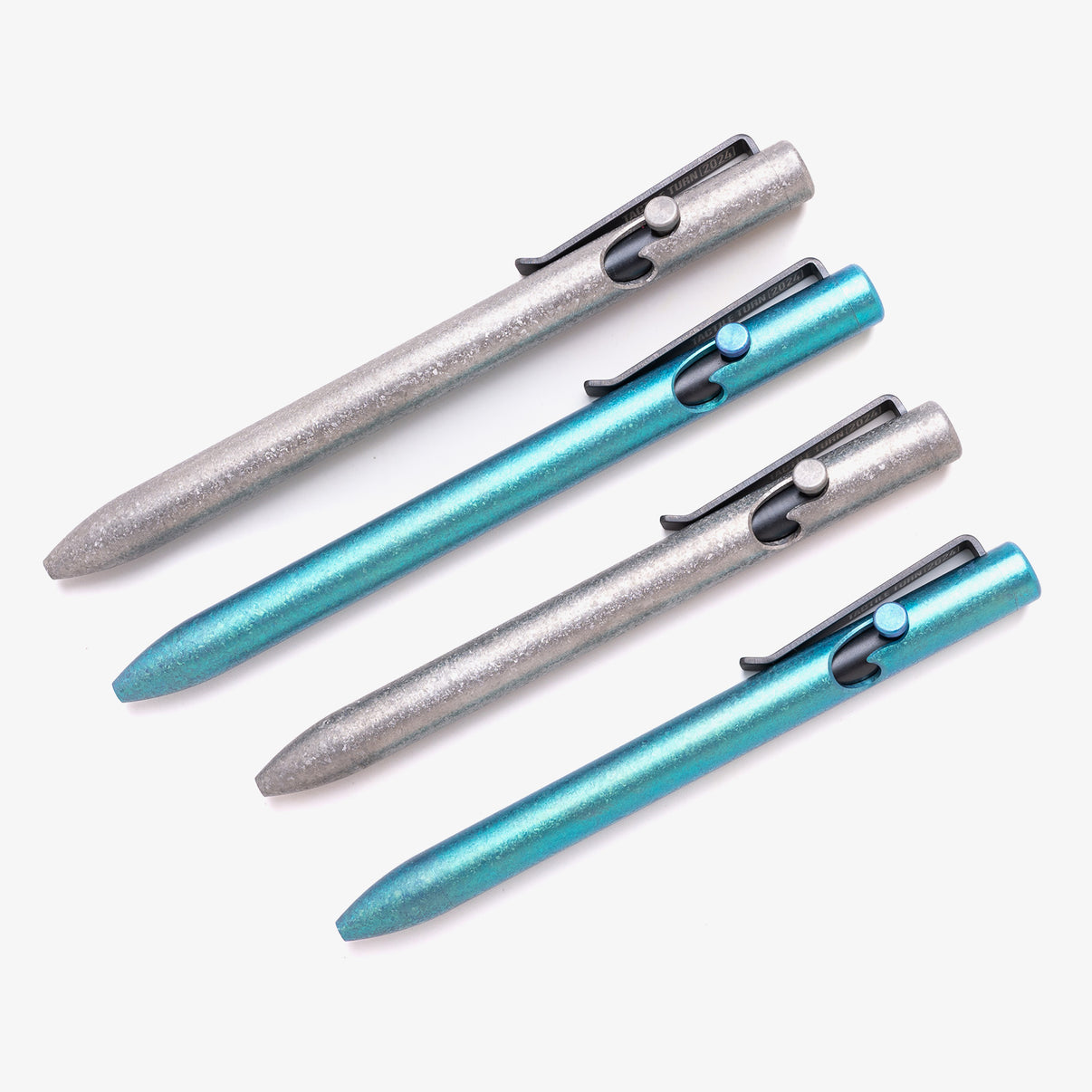 Crystallized Titanium Bolt Action Pen – Tactile Turn