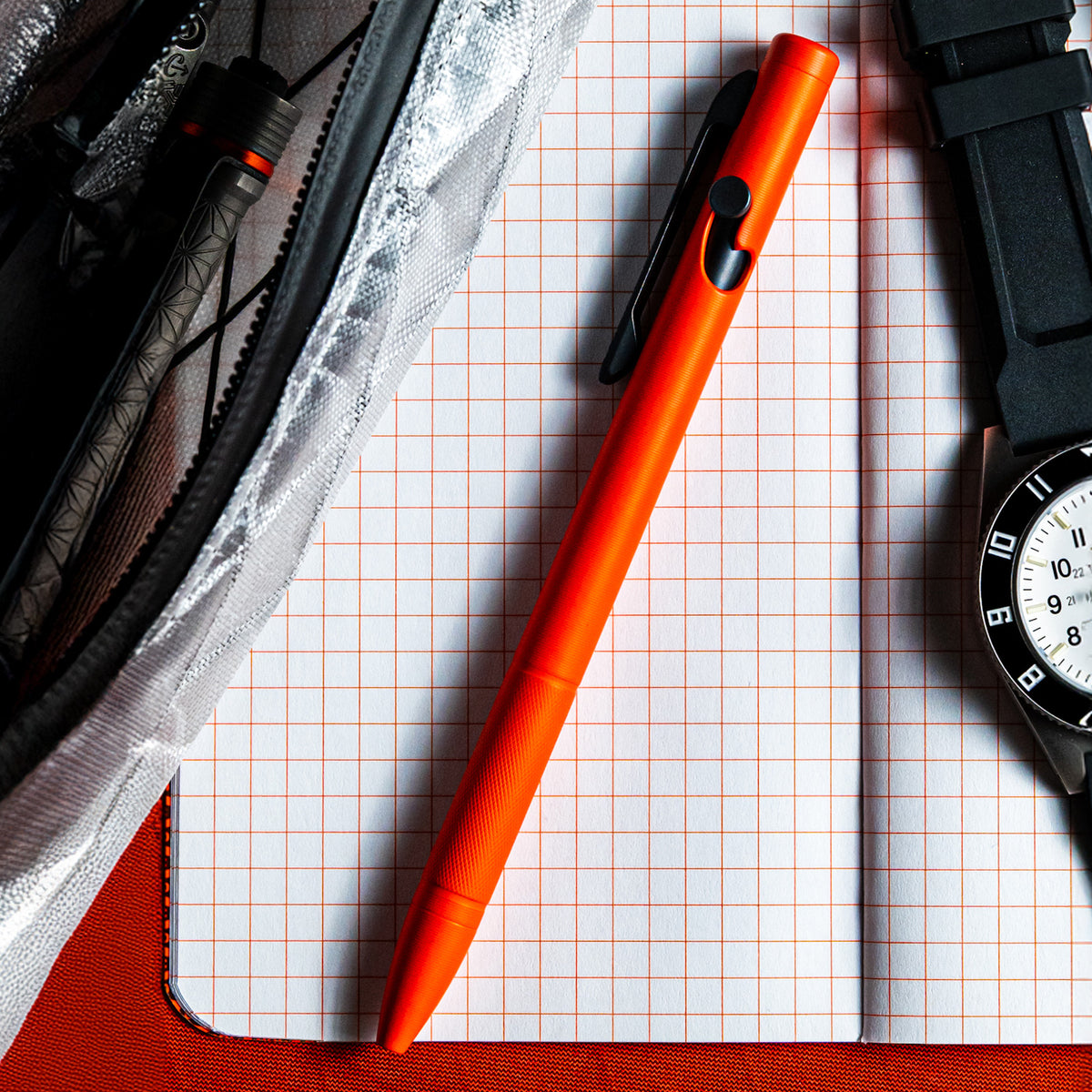 Carryology Blaze Orange Limited Essentials Slim Bolt Action Pen ...