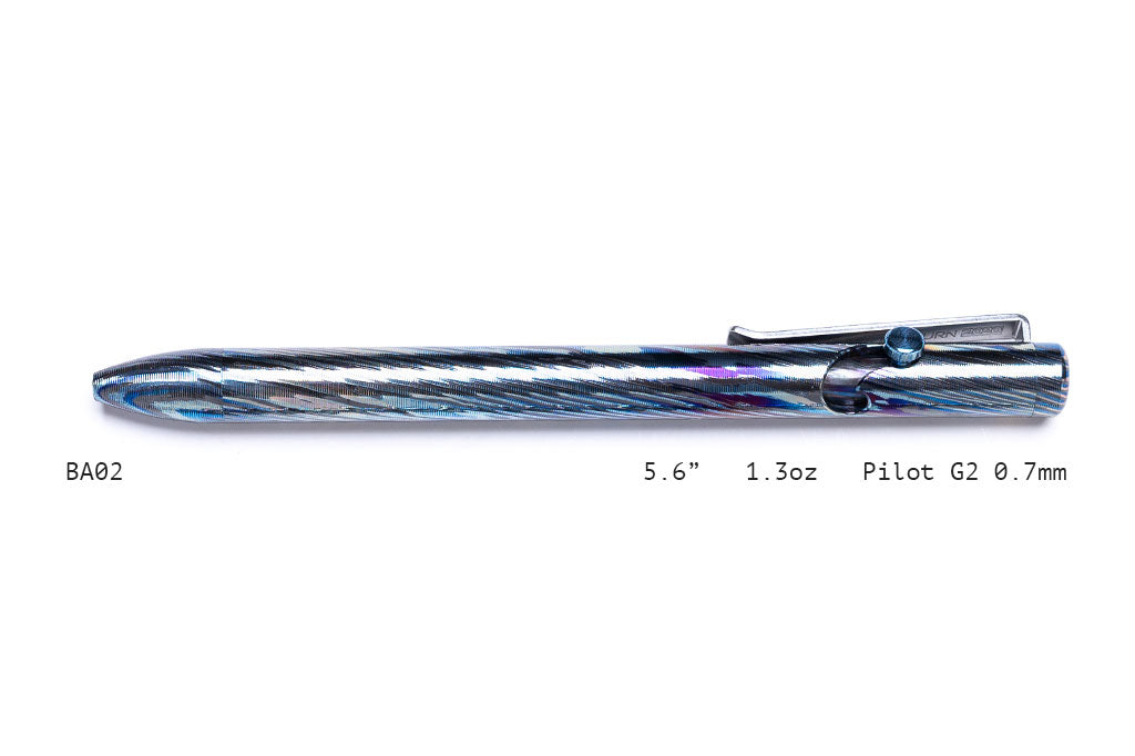 Full Zirconium Damascus Bolt Action Pens – Tactile Turn